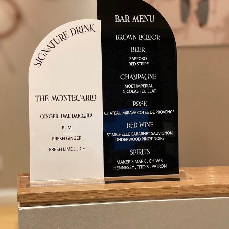 Acrylic Bar Sign - Etsy