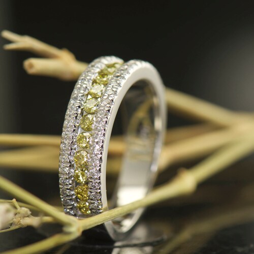 Diamond Eternity Ring Unique Eternity Ring Stackable Diamond - Etsy Israel