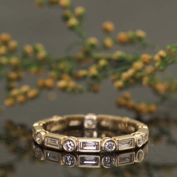 Dot Dash Ring - Etsy