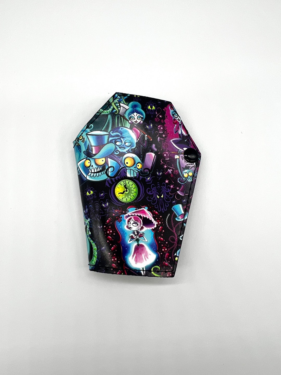 Haunted Mansion Faux Leather Coffin Wallet, Minimalist Wallet, Small ...