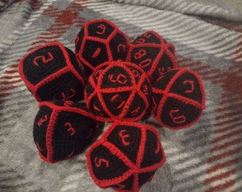 D4, D6, D12, D20 Dice Crochet DND Dice Pattern Set - Etsy