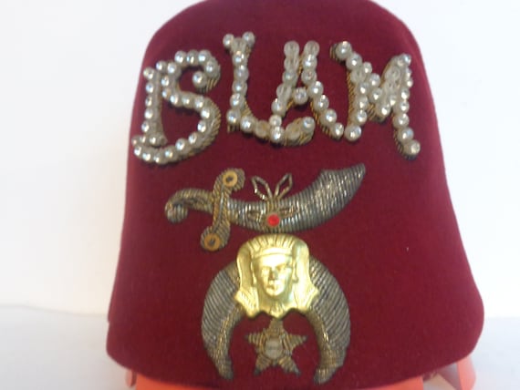 Collectibles Memorabilia Vintage Shriner Vintage Islam Fez Shriner Hat ...