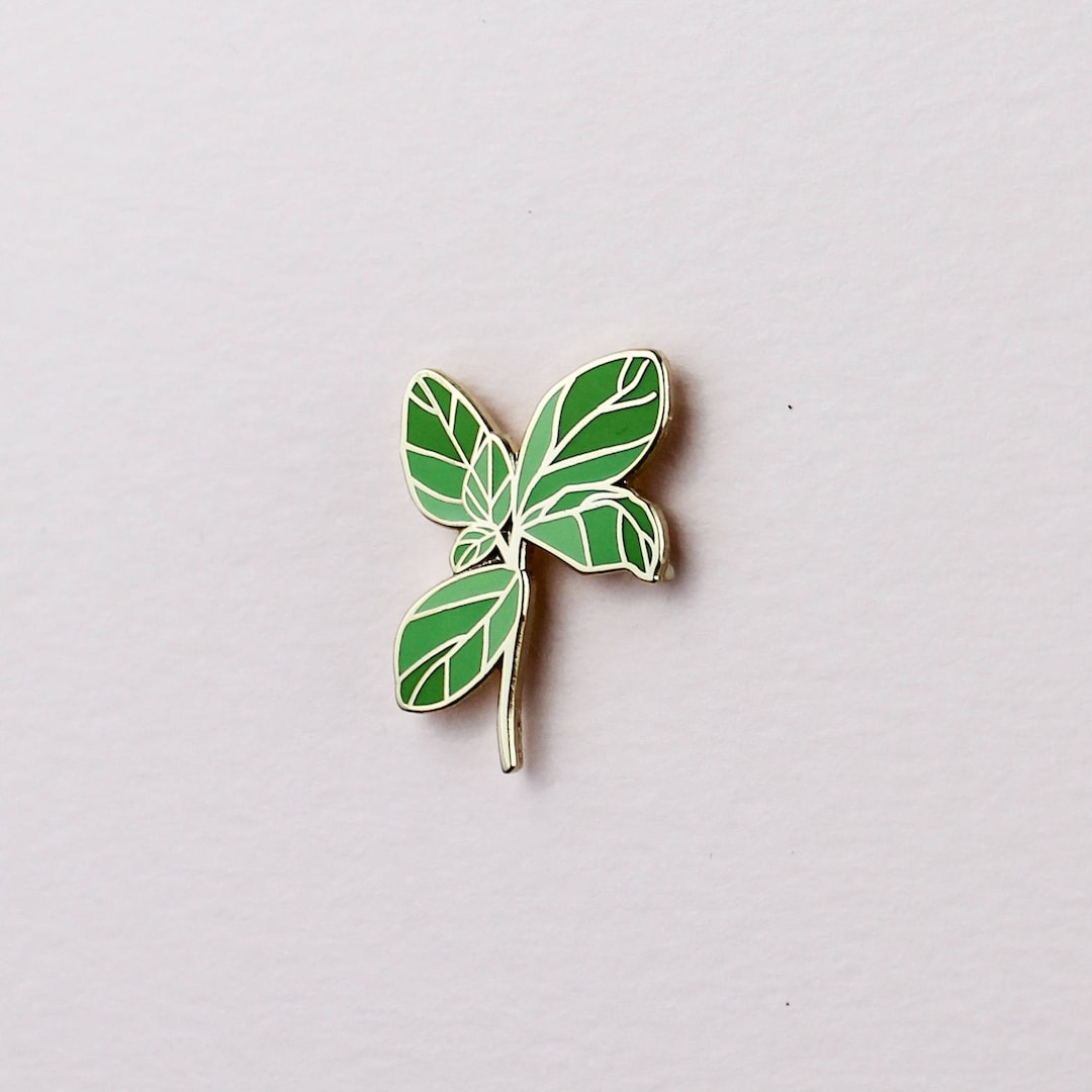 Basil Hard Enamel Cloisonné Pin - Etsy