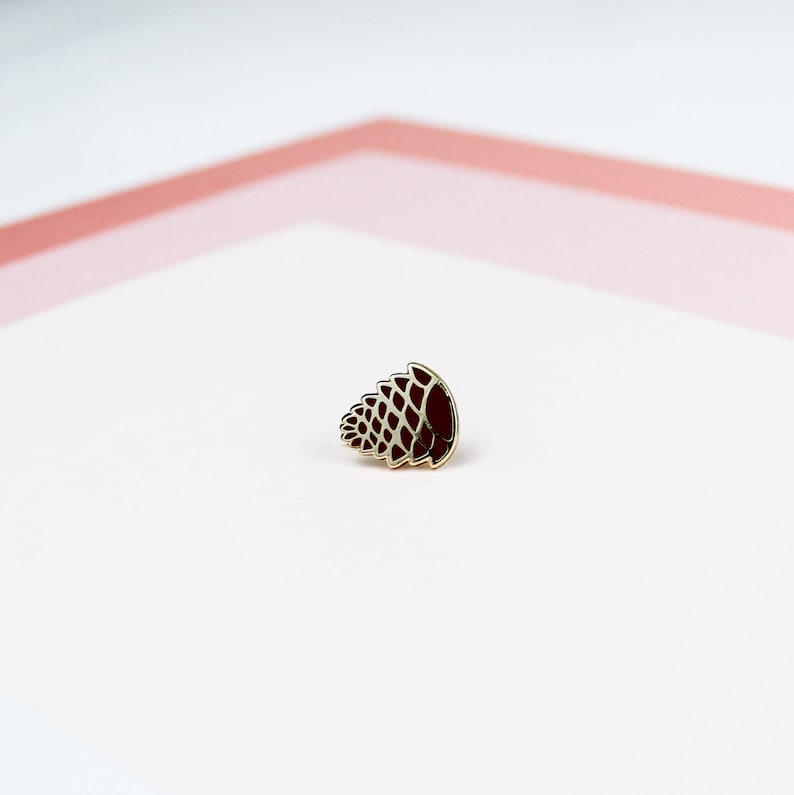 Pine Cone Hard Enamel Cloisonné Lapel Pin - Etsy