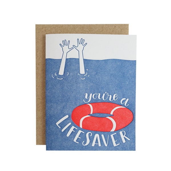 Lifesaver Card - Etsy