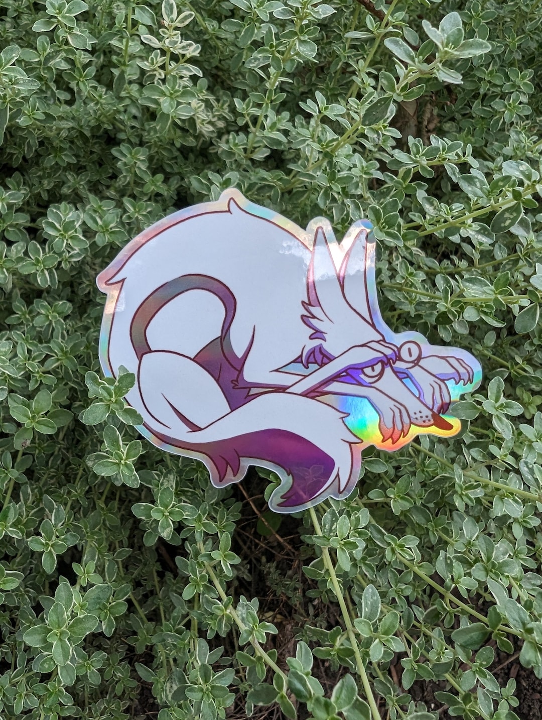 Holographic Hiding Silken Sticker - Etsy