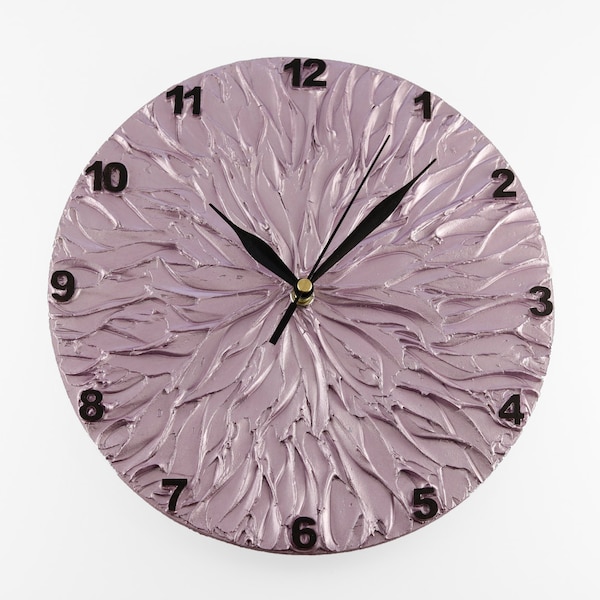 Purple Wall Clock - Etsy