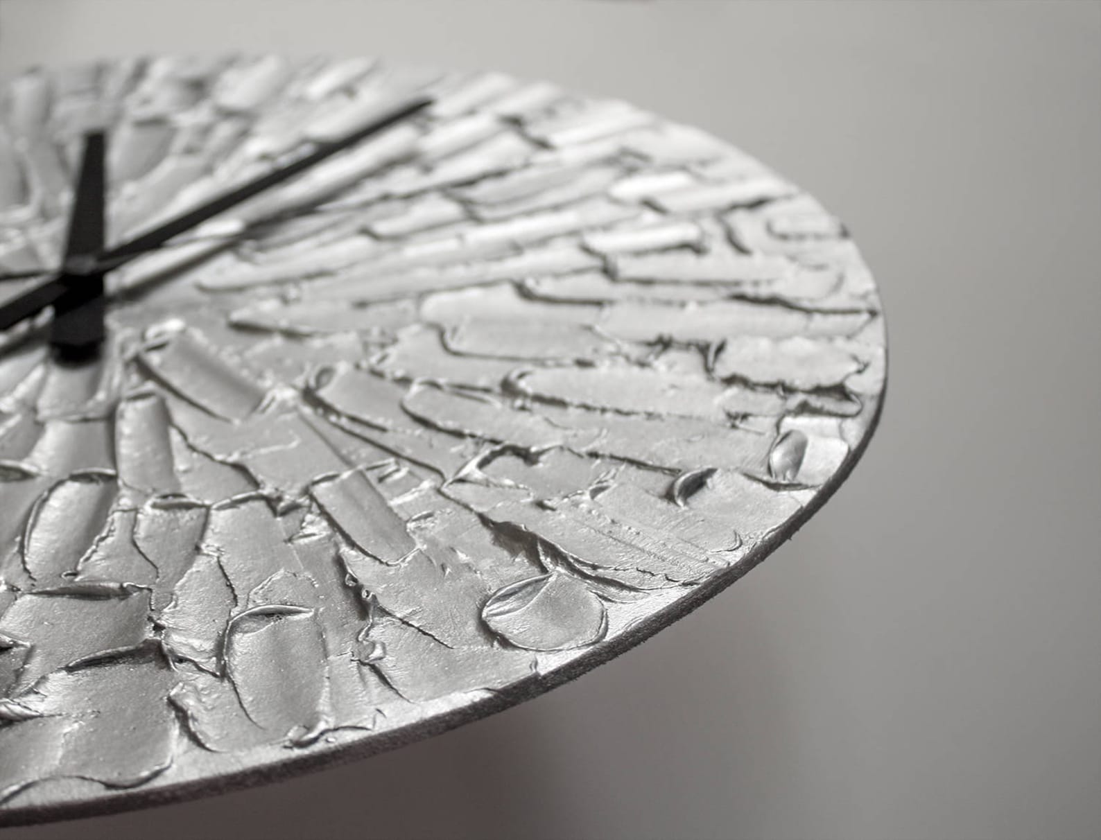 Silver Wall Clock Modern Home Decor Man Cave Clock Office Wall | Etsy