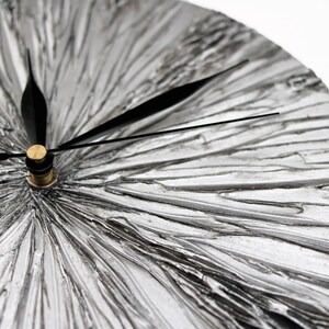 Silver Wall Clock, Silver Home Decor Unique Wall Clock, Modern WALL ...