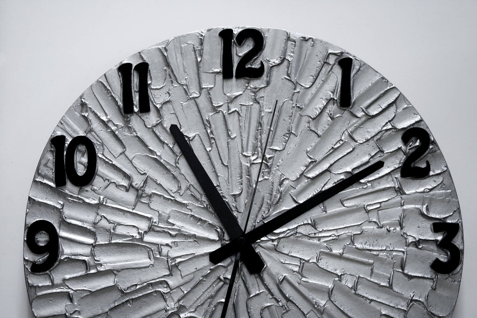 Gray Wall Clock Modern Home Decor Man Cave Clock Gray Office | Etsy