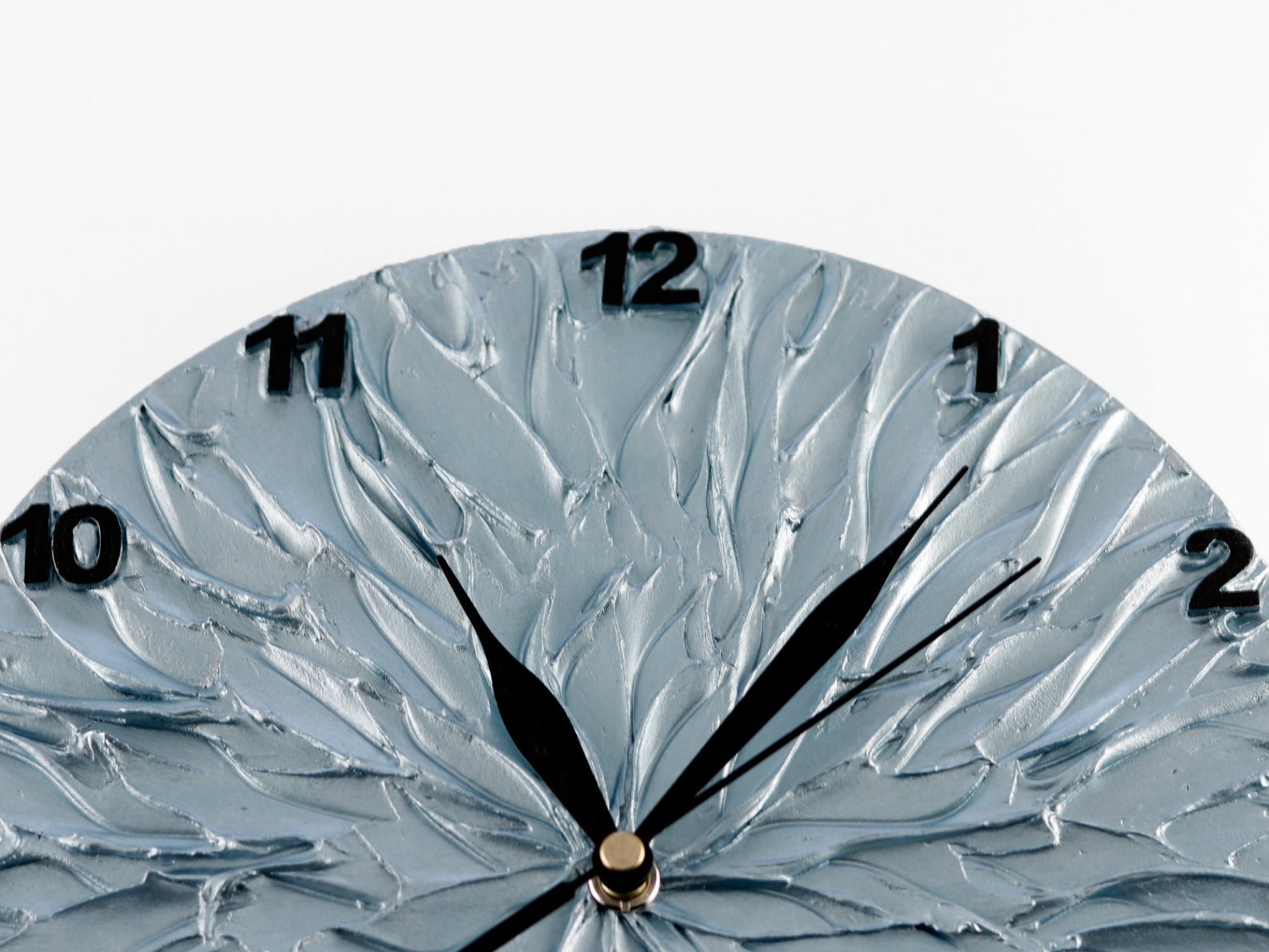 Blue Wall Clock, Unique Home Decor, Gift for Him, - Etsy