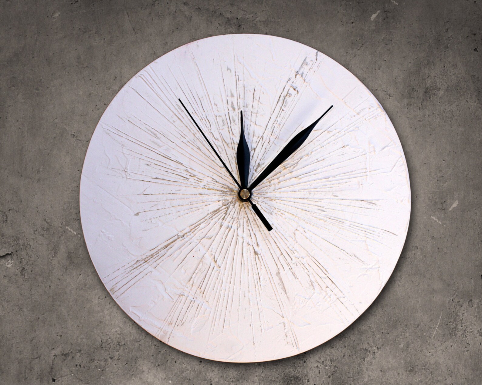 White Clock, Modern WALL CLOCK White Wall Clock Wood Clock Home Decor ...