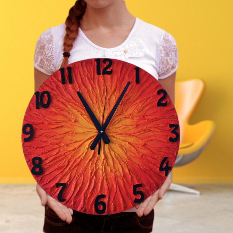 Sun Wall Clock - Etsy