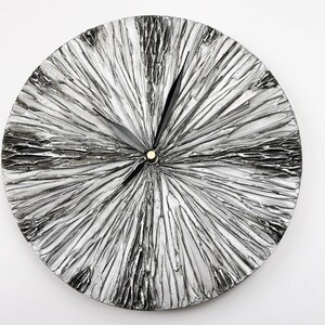 Silver Wall Clock, Silver Home Decor Unique Wall Clock, Modern WALL ...