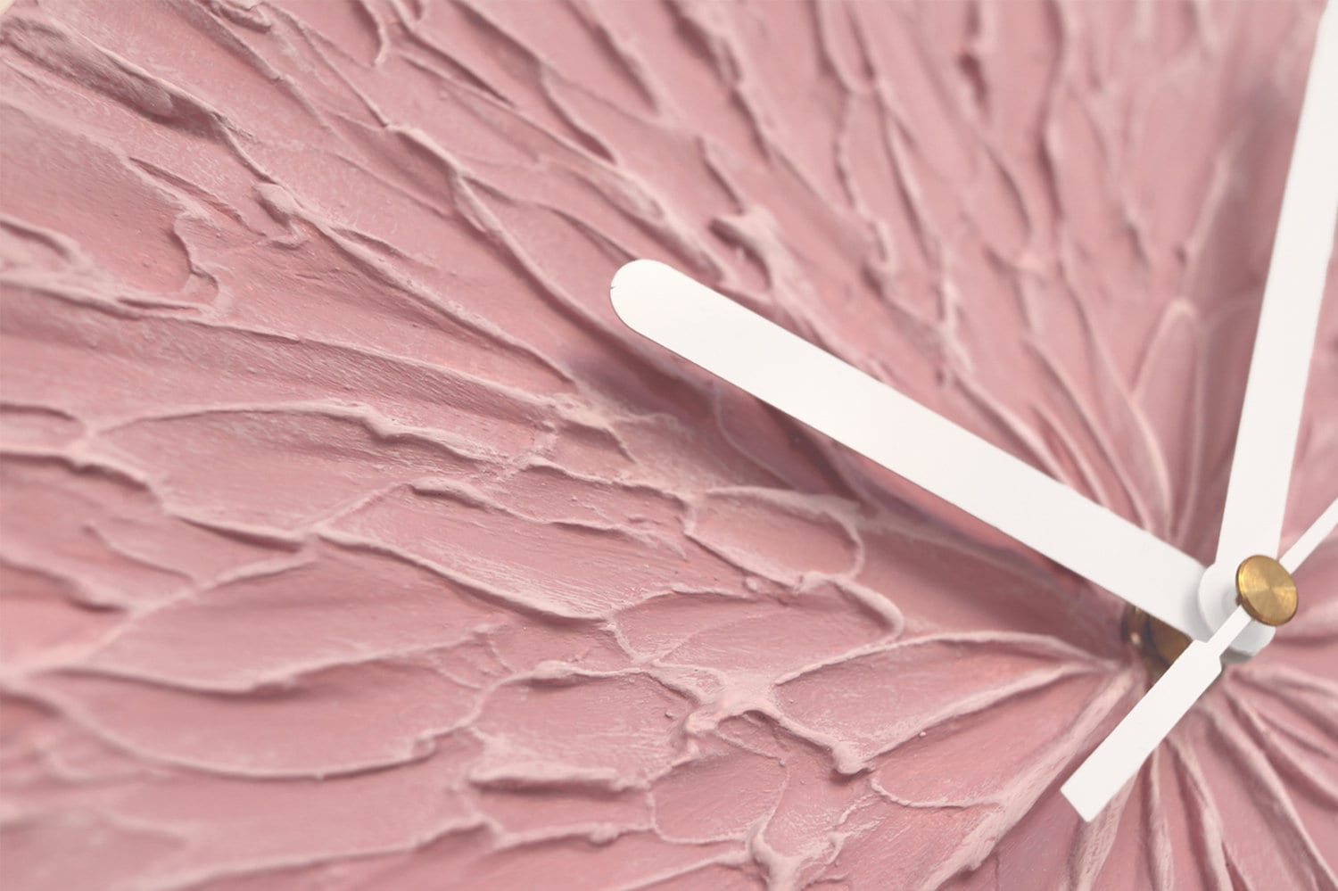 Pink Clock Modern WALL CLOCK Pink Home Decor Pink Wall | Etsy