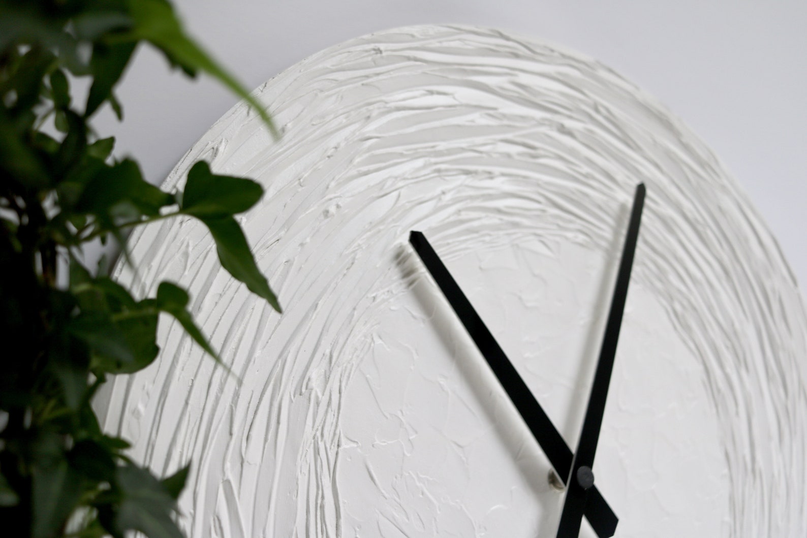 LARGE WALL CLOCK, White Clock White Home Decor Wedding Gift, White Wall ...