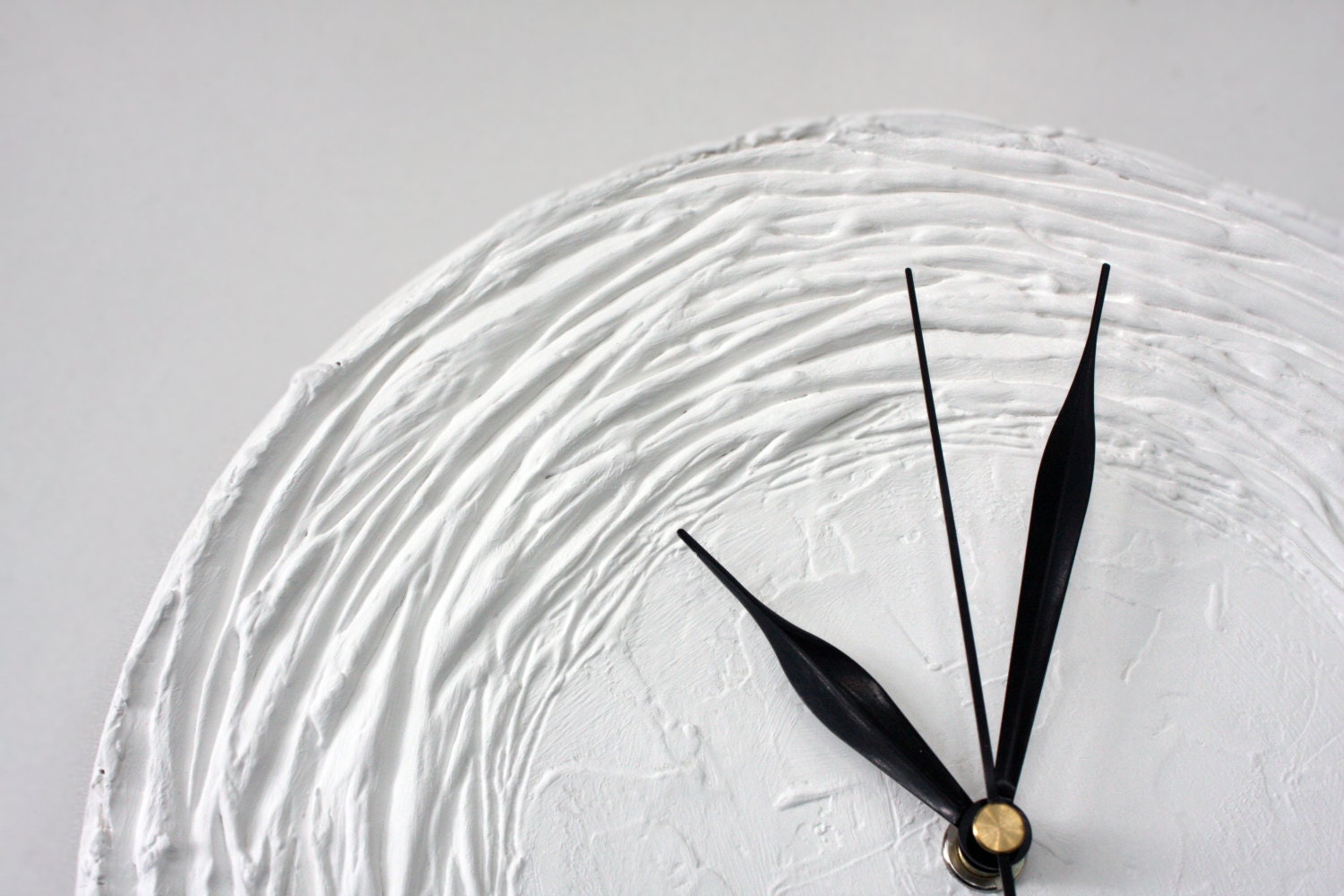 WHITE Clock Modern WALL CLOCK White Home Decor White Wall - Etsy