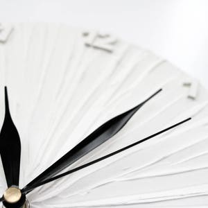 White Clock With Numbers Modern WALL CLOCK White Wall Clock White ...