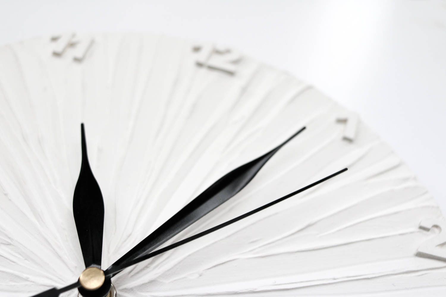 White Clock With Numbers Modern WALL CLOCK White Wall Clock - Etsy