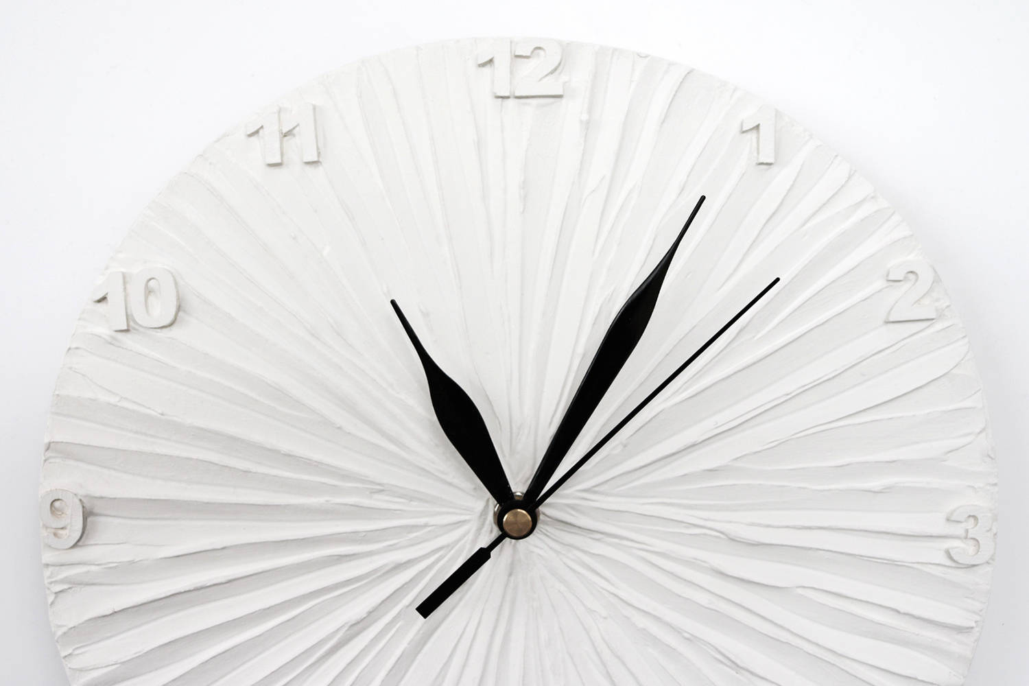 White Clock With Numbers Modern WALL CLOCK White Wall Clock - Etsy