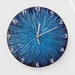 Metallic BLUE WALL CLOCK, Blue Clock, Modern Wall Clock, Blue Office ...