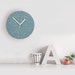 Modern WALL CLOCK UNIQUE Art Design Blue Gray Wall Decor - Etsy