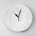 WHITE Clock Modern WALL CLOCK, White Home Decor, White Wall Clock ...
