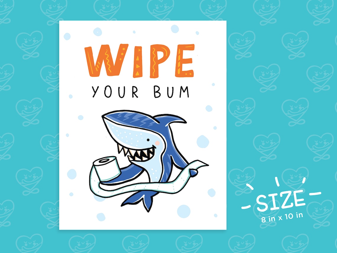 Set of 3 Printables - Potty Reminders / Sea Theme / Wipe Your Bum ...