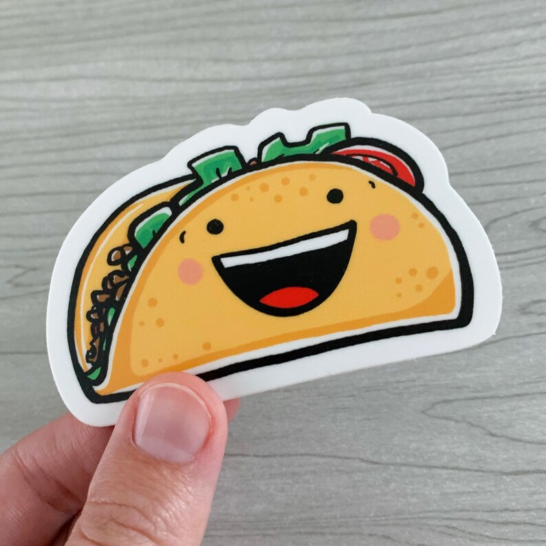 Taco Sticker / Vinyl Sticker / Laptop Sticker / Water Bottle - Etsy