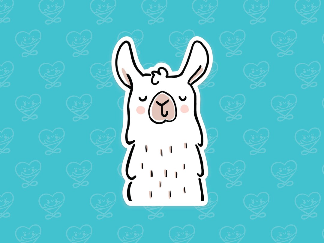 Llama Sticker / Vinyl Sticker / Laptop Sticker / Water Bottle Sticker ...