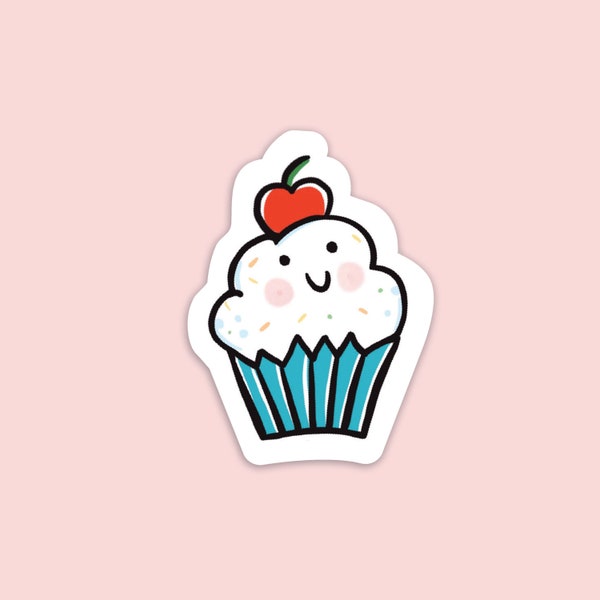 Cupcake Vinyl Decal - Etsy