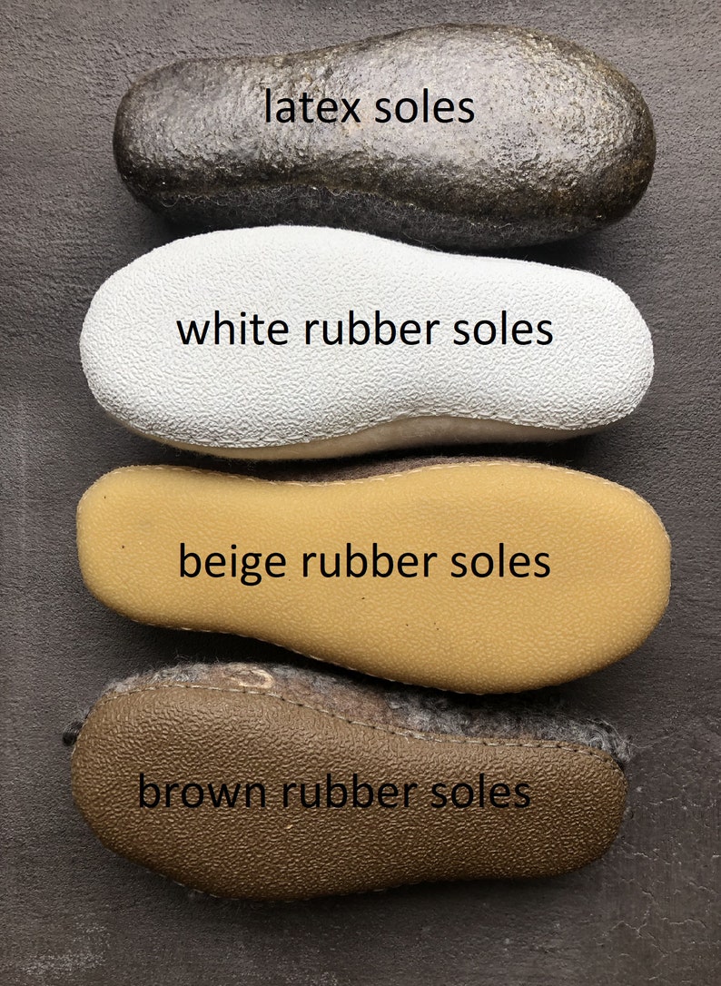 Handmade Gray Eco Wool Man Slippers Felted Natural Wool - Etsy