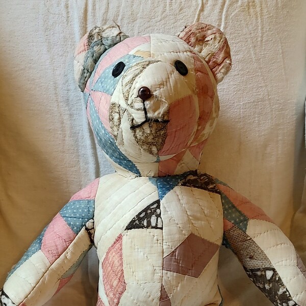 Patchwork Bear - Etsy