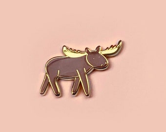 Moose Lapel Pin CC131 Moose Elk Nature Wildlife and - Etsy