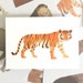 Tiger Postcard - Animal Illustration, Kid's Gift, Jungle Animal Print ...
