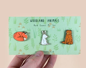 Jungle Animals Pin Set Mix and Match Cute Animal Pins Pin | Etsy