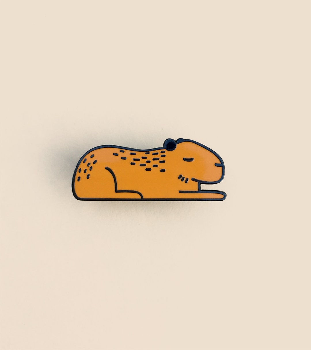 Capybara Enamel Pin Hard Enamel Pin, Large Rodent Pin Badge, Unique ...