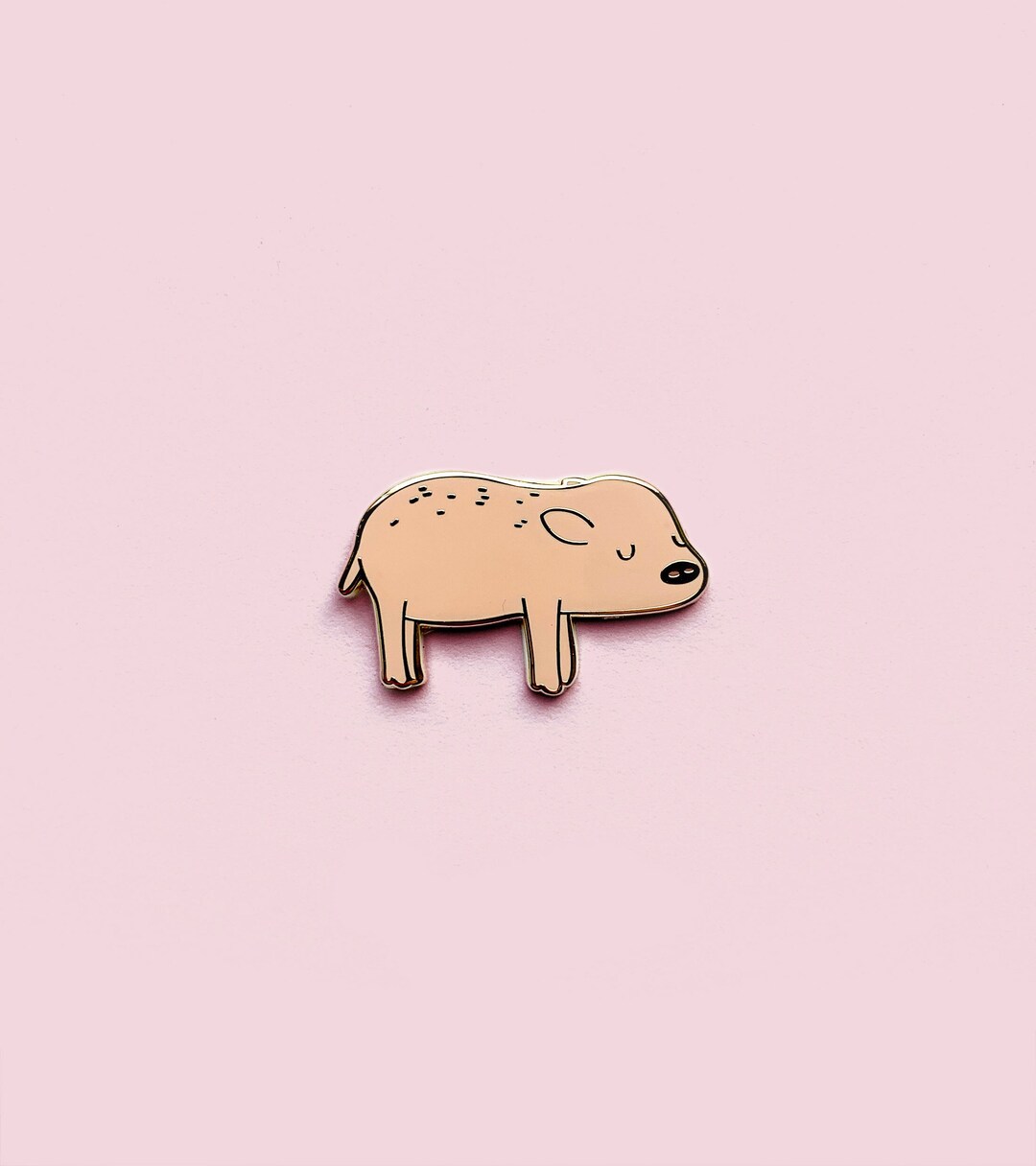 Piglet Enamel Pin - Cute Farm Animal Pin, Pin Badge, Hard Enamel Pin ...