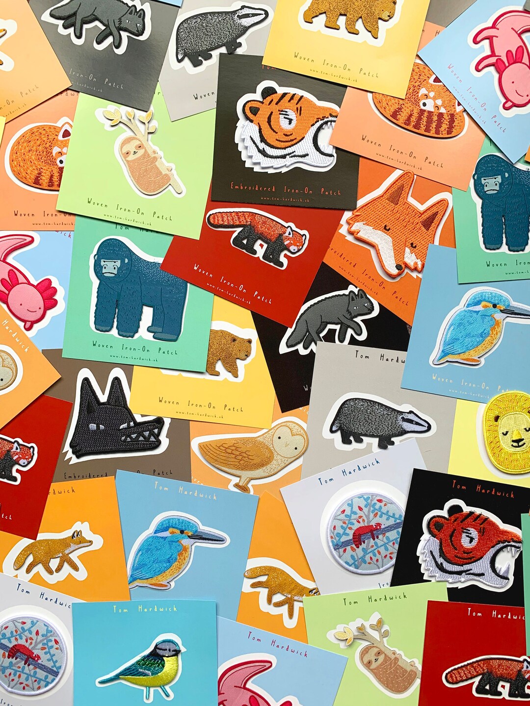 Animal Patches - Mix and Match 3 or 5 - Woven or Embroidered - Etsy