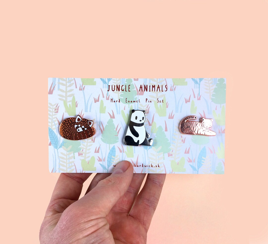 Jungle Animals Pin Set Mix and Match Cute Animal Pins Pin - Etsy