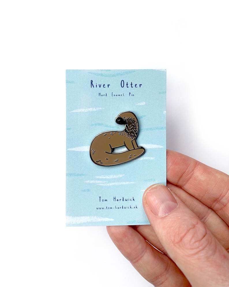 River Otter Enamel Pin Badge - Etsy UK