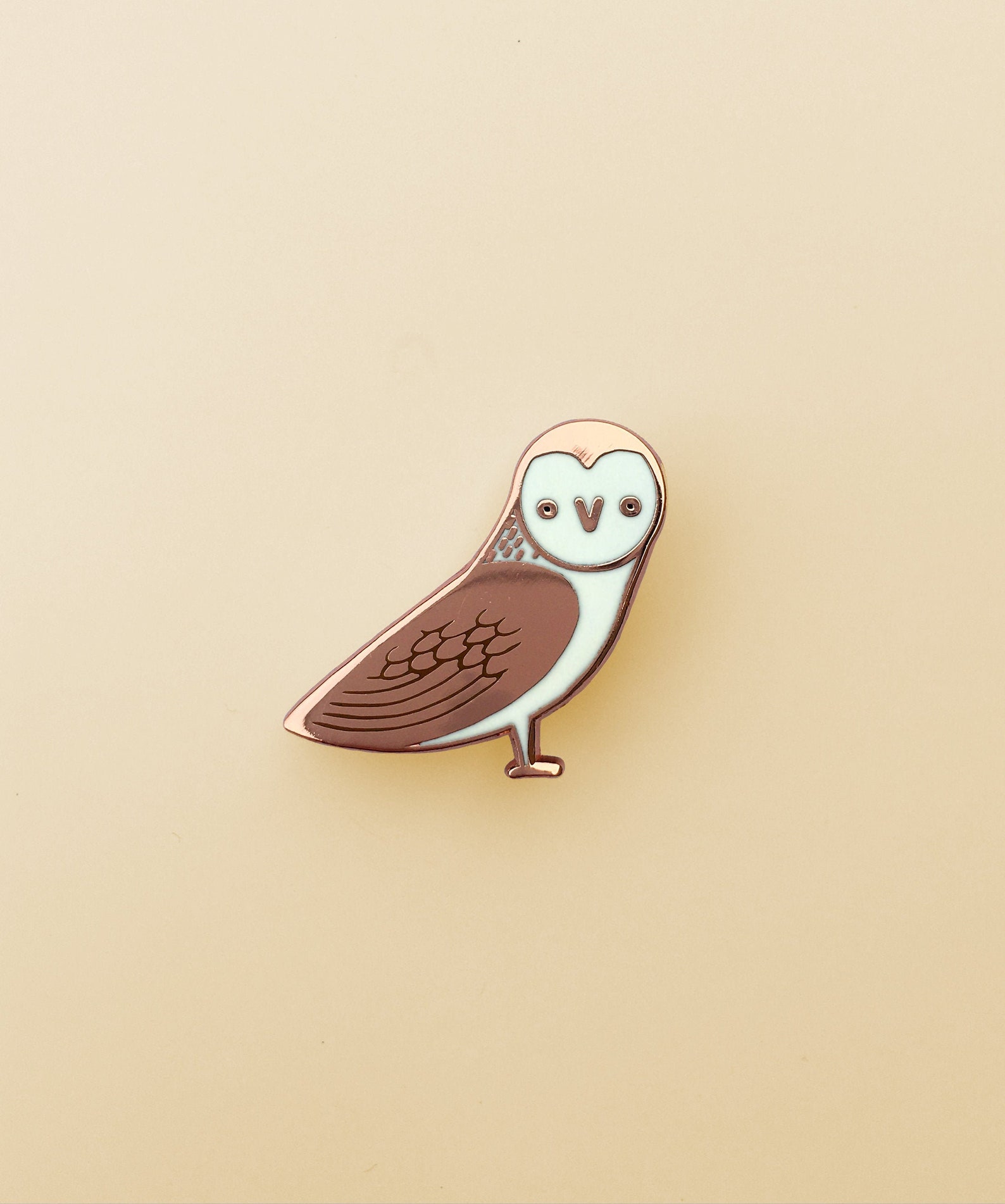 Barn Owl Enamel Pin Cute Animal Pin Pin Badge Hard Enamel | Etsy