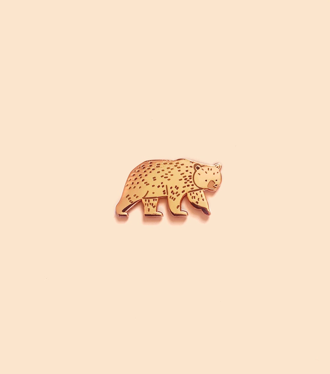 Bear Enamel Pin - Woodland Animal, Pin Badge, Hard Enamel Pin, Animal ...