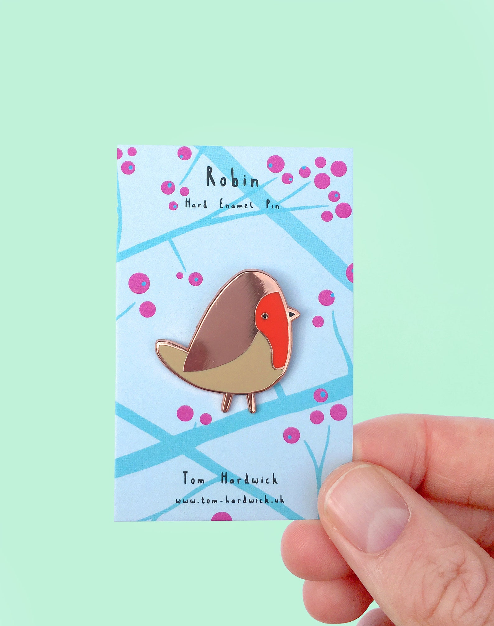 Robin Enamel Pin Hard Enamel Pin Bird Pin Badge Cute | Etsy