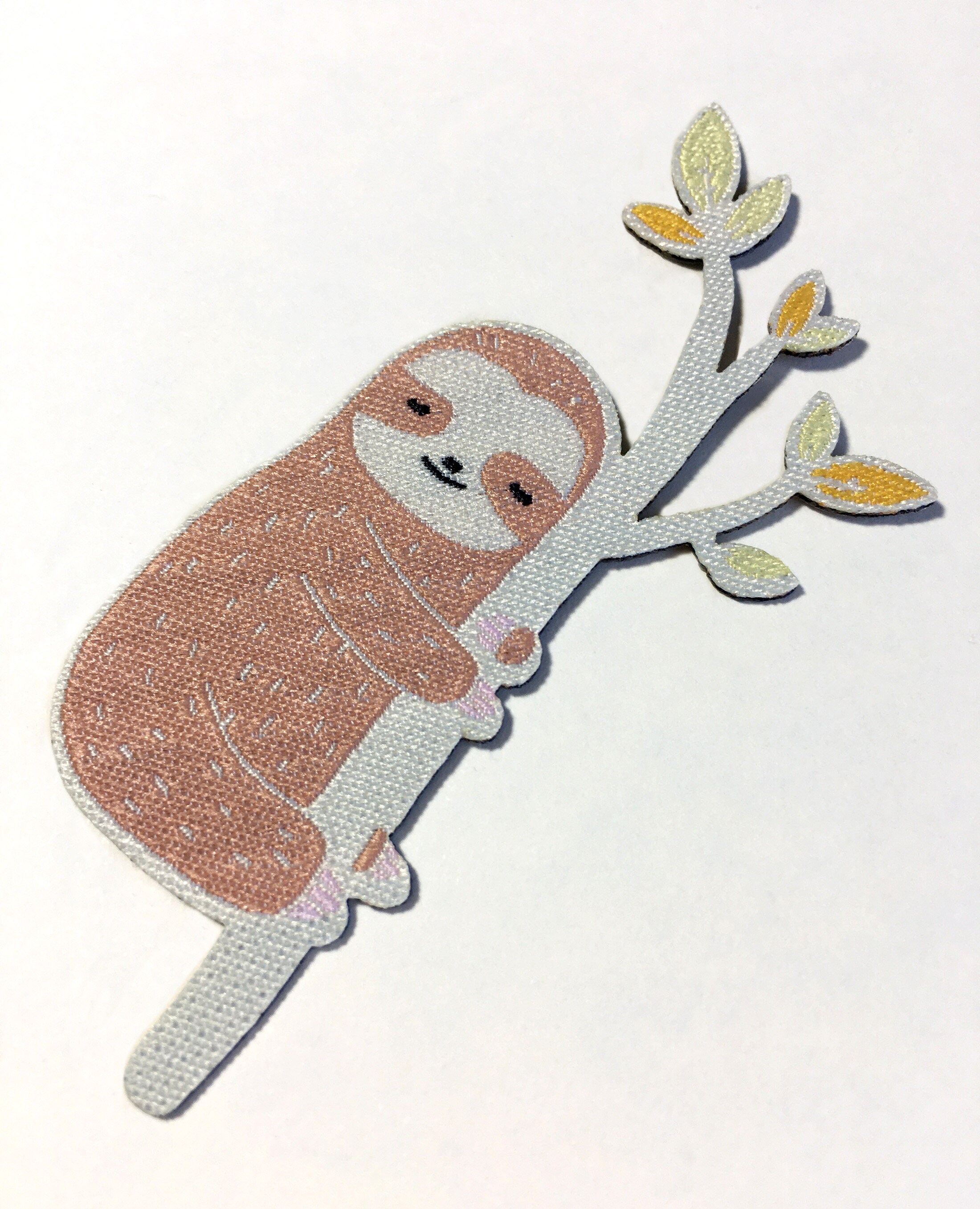 Sloth Patch Woven Iron-on Patch Cute Jungle Animal - Etsy