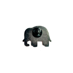 Elephant Enamel Pin - Shiny Silver Animal, Hard Enamel Pin, Jungle ...