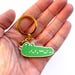 Crocodile Wooden Key Ring - Illustrated Animal Keychain, Sneaky Croc ...