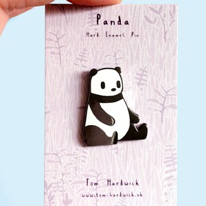 Panda Enamel Pin - Cute Animal Pin, Pin Badge, Hard Enamel Pin, Animal ...