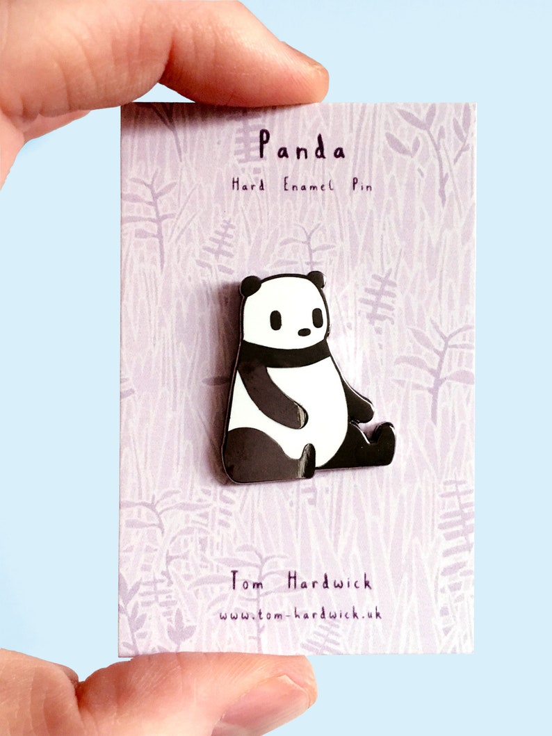 Panda Enamel Pin Cute Animal Pin Pin Badge Hard Enamel - Etsy