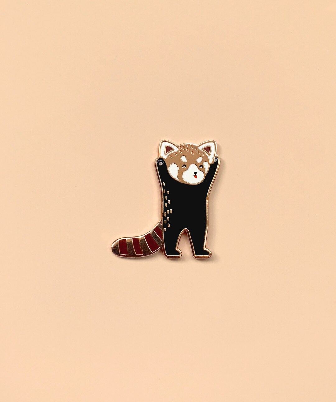Red Panda Enamel Pin - Cute Animal Pin, Pin Badge, Hard Enamel Pin ...